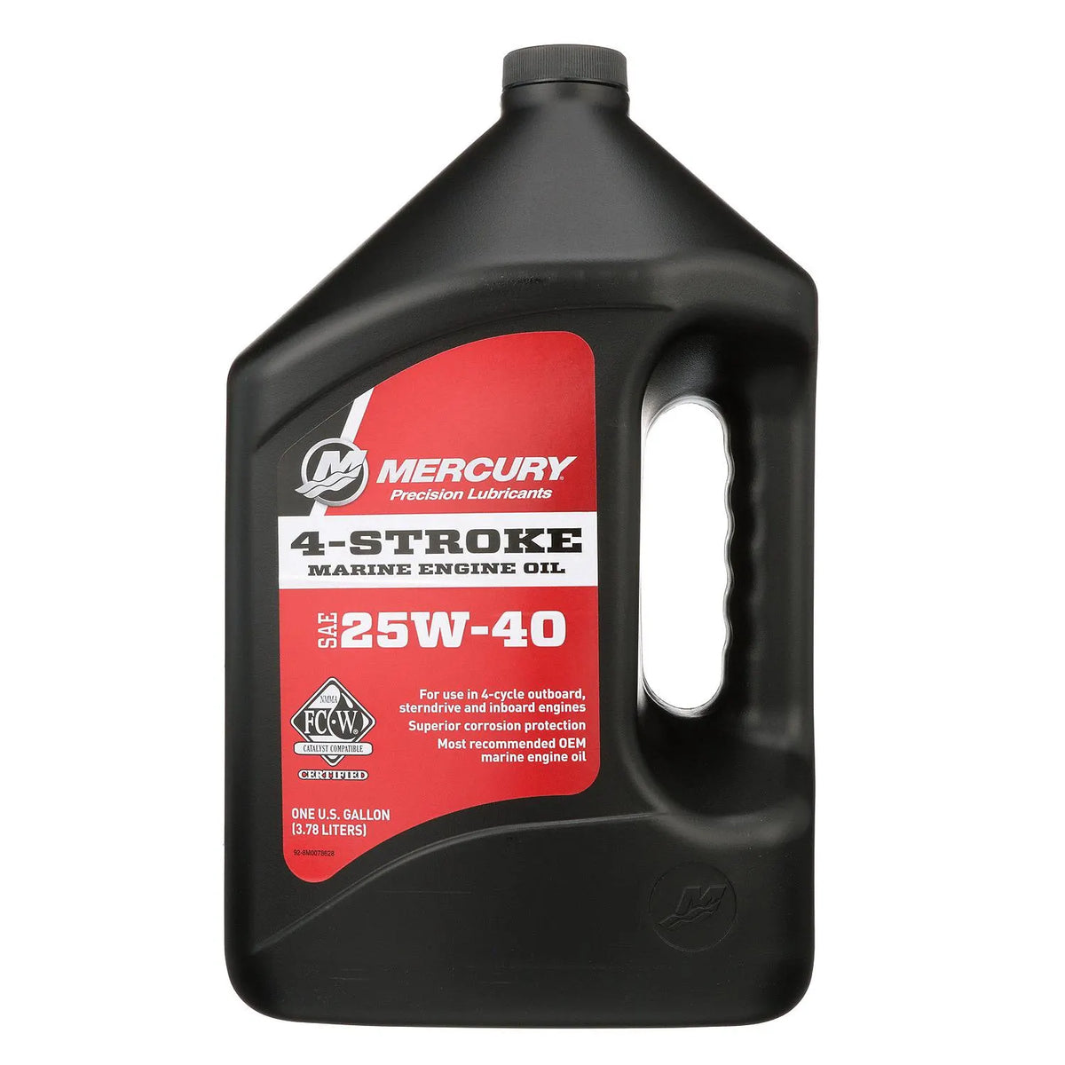 92-8M0078620 Mercury Quicksilver 25W40 4 Stroke Marine Engine Oil